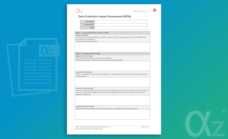 F-Q97 - Data Protection Impact Assessment