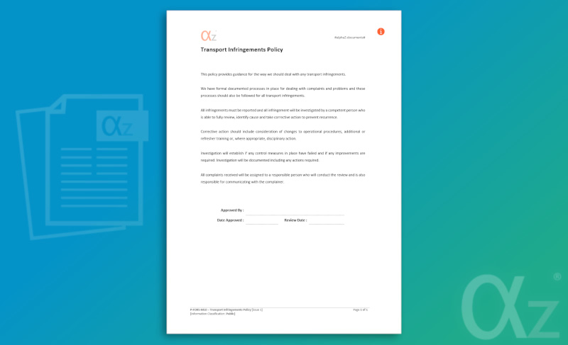 FORS - Fleet Operator Recognition Scheme - FORS Document Compliance Toolkit