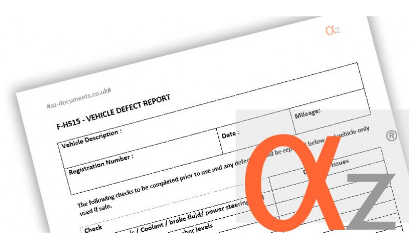 Vehicle Defect Report
