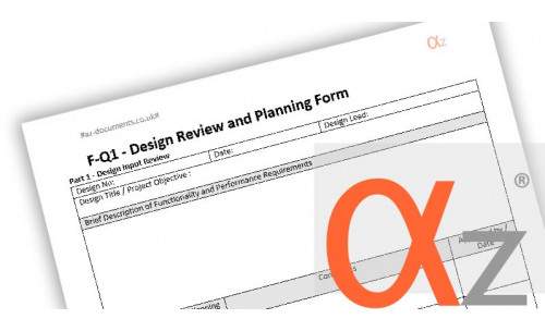 Design Review Planning Form